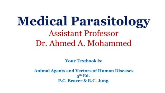Basic Introduction to Parasitology | PPT