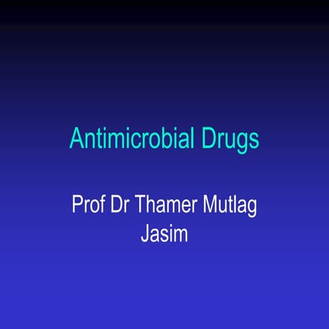 Antimicrobial Drugs | PPT