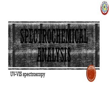 Factors affecting uv visible spectroscopy | PPTX