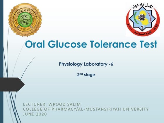 Differences between Oral glucose tolerance test and Oral glucose ...