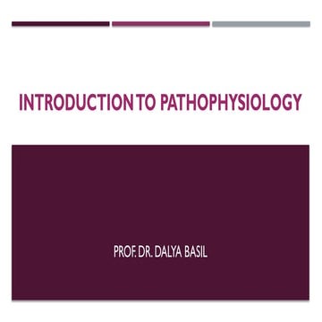 Lecture 1 pathophysiology | PPT