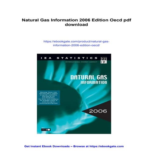 Natural Gas Information 2006 Edition Oecd | PDF