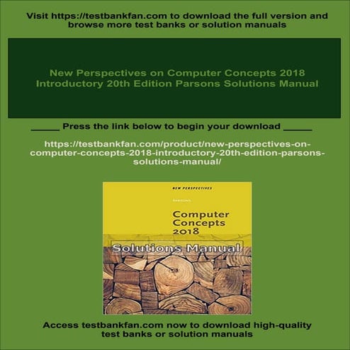 New Perspectives on Computer Concepts 2018 Introductory 20th Edition ...