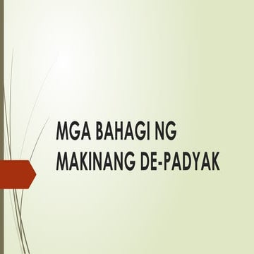 EPP 5 Lesson Planning Makinang de Padyak | PPTX