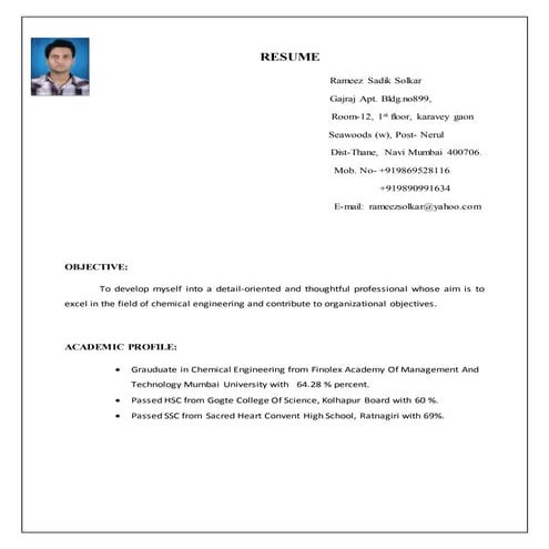 resume final | PDF