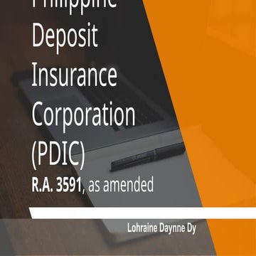 PDIC-Report-Part 1 from RFBT discussion_ | PPTX