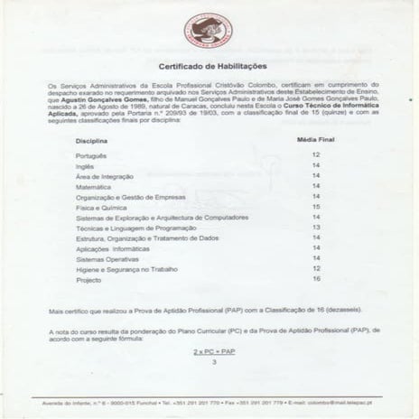 certificate | PDF