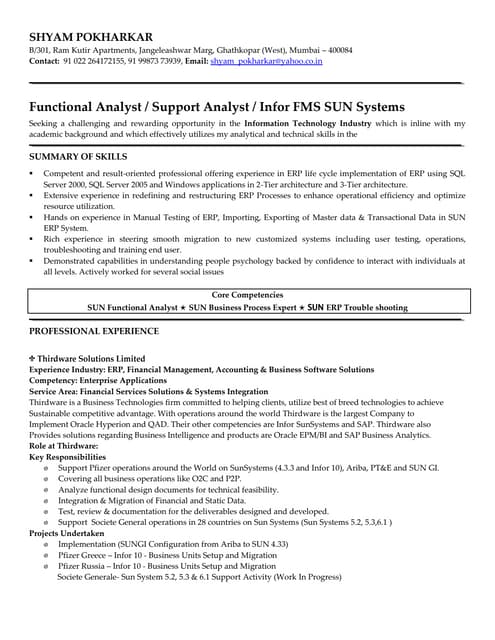 Infor Certification 2 | PDF