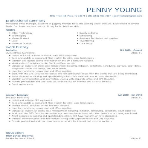 Penny Young Resume 2 (4) | PDF