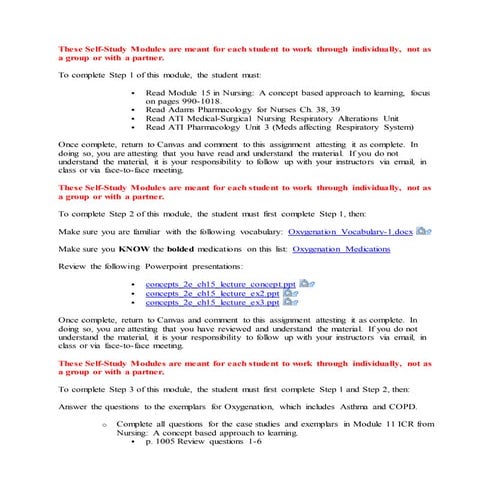 Oxygenation Self-Study Module | DOCX