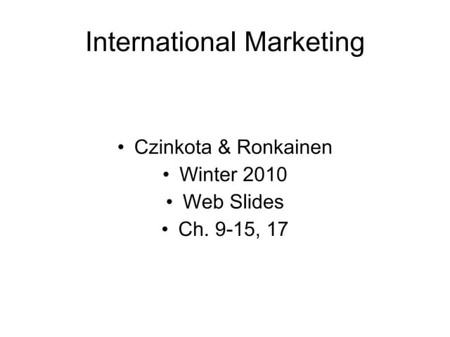 Product Standardization Vs Adaptation Pptx