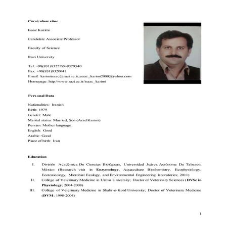 Isaac Karimi CV | DOCX