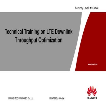 422738668-LTE-Downlink-Throughput-Optimization-Based-on-Performance-Data [Repaired].pptx