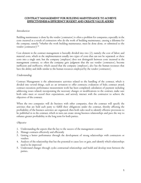 Basics of Contract Management | PDF | Business Accounting & Finance | Business
