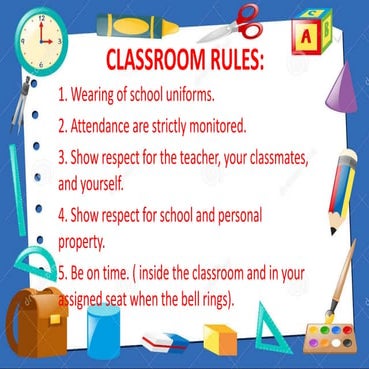 423056701-Classroom-Rules-Presentation.pptx | Education