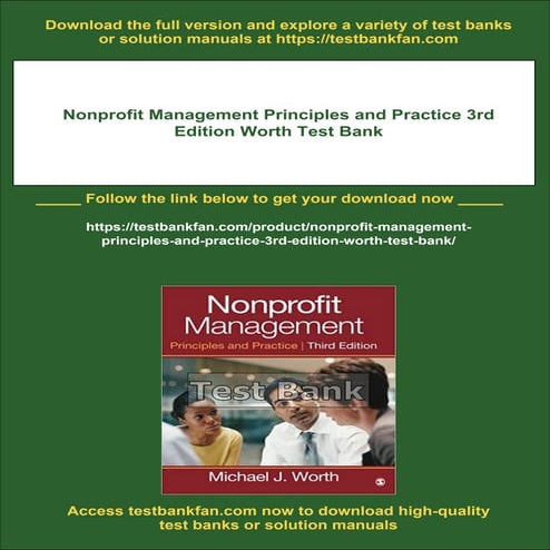Nonprofit Management Principles and Practice 3rd Edition Worth Test ...