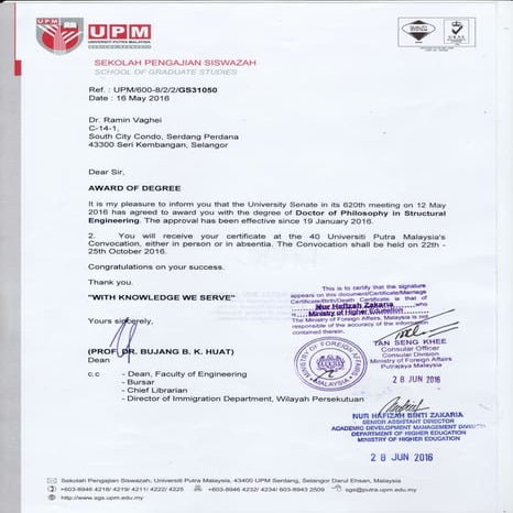 PhD Senate Letter | PDF