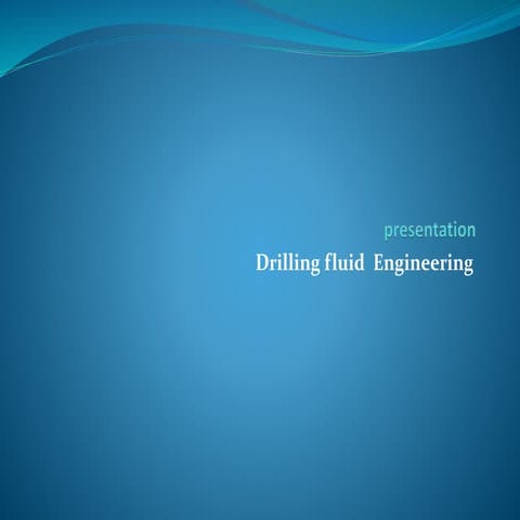 Mud Engineering presentation | PPTX