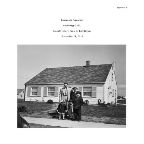 Levittown Paper Final | PDF