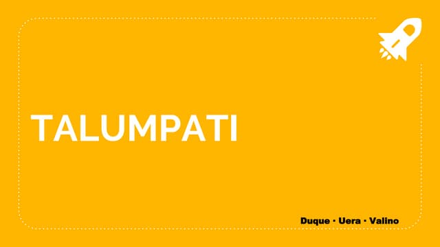 Talumpati | PPTX