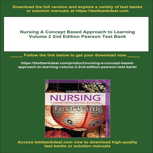 Nursing A Concept Based Approach to Learning Volume 2 2nd Edition ...