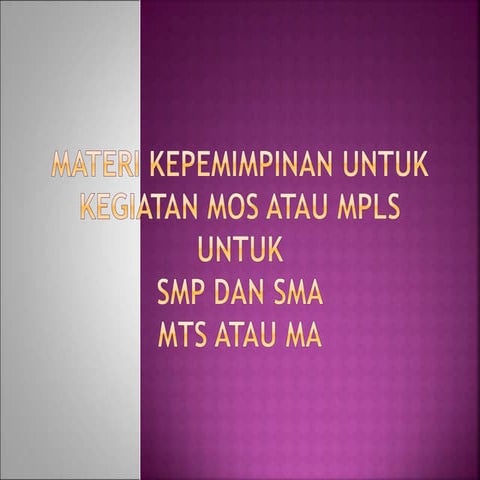 424715062-Materi-Kepemimpinan-Untuk-Kegiatan-Mos-Atau-Mpls.ppt