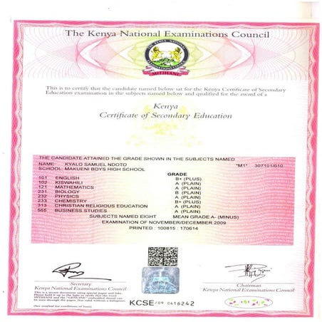 Academic Certificates | PDF