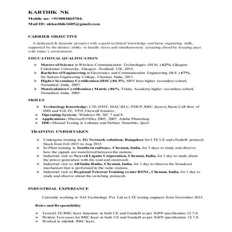 Karthik resume | PDF