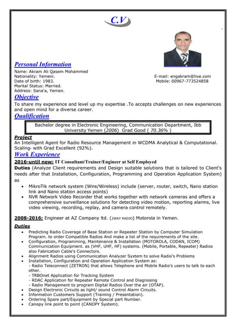 ELV ENGINEER RESUME | DOC