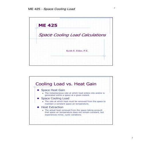 425 3-cooling load-2009 | PDF