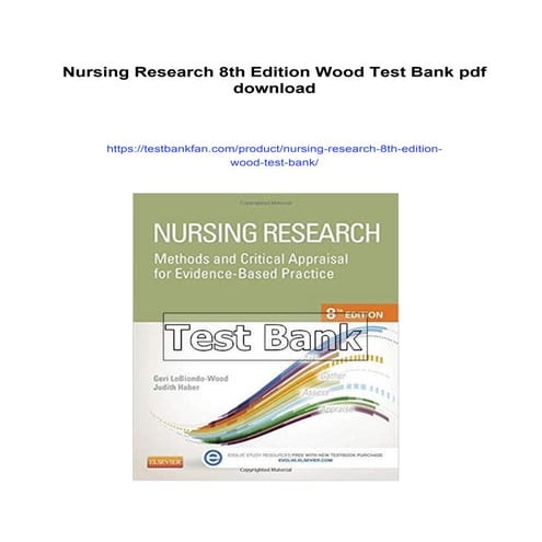 Nursing Research 8th Edition Wood Test Bank | PDF