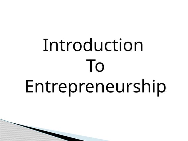 Introduction to Entrepreneurship by (Bruce R. Barringer R. Duane ...
