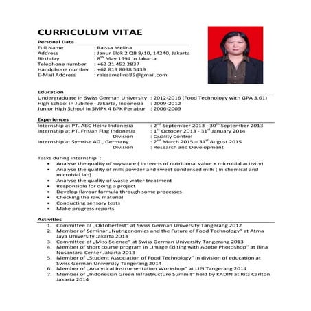 CV RIZA BERTY SANTOSO | PDF