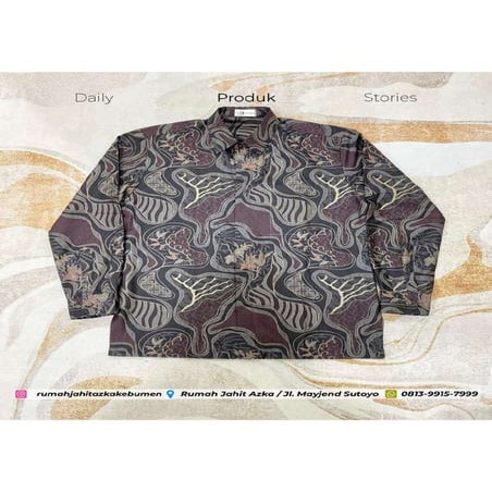 Jahit Custom Kemeja Batik Pria by Rumah Jahit Azka | PDF