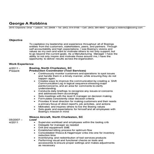 George's Resume 2015 | PDF