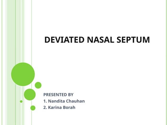 SUBMUCOUS RESECTION OF NASAL SEPTUM (SMR OPERATION) | PPTX | Ear, Nose ...