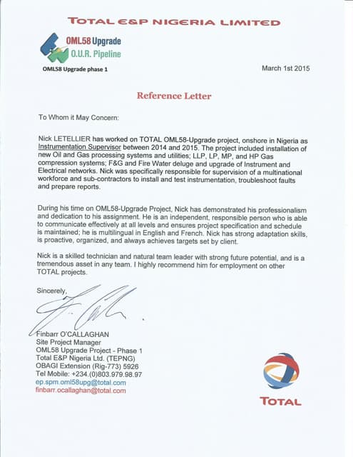 Shams Recommendation Letter 2 | PDF