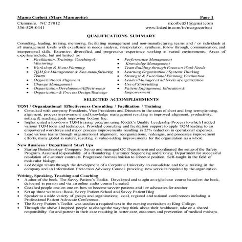 Mary -Margo- Corbett Resume 2015 | DOCX