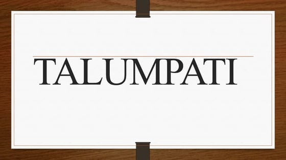 Talumpati | PPTX