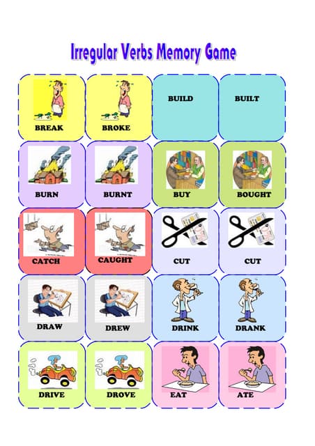 429 irregular verbs_memeory_card_game_3_3 | PDF