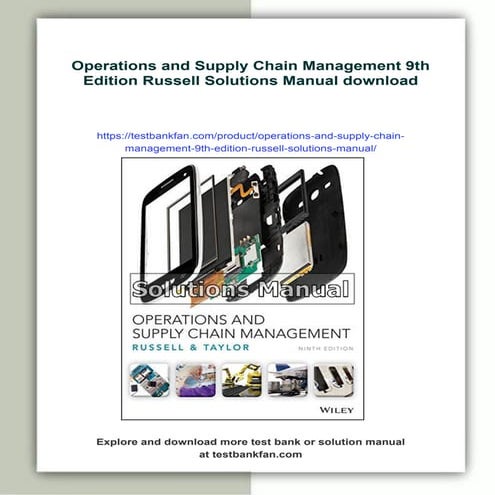 Operations and Supply Chain Management 9th Edition Russell Solutions ...