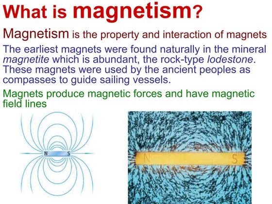 Magnetism and Electricity - ppt useful for grade 6,7 and 8 | PPT