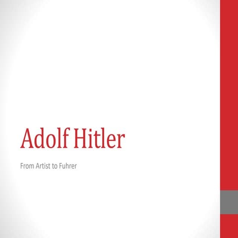 Rise to power adolf hitler | PPT