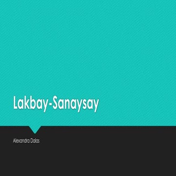 LAKBAY SANAYSAY.pptx Filipino sa Piling LArang | PPTX