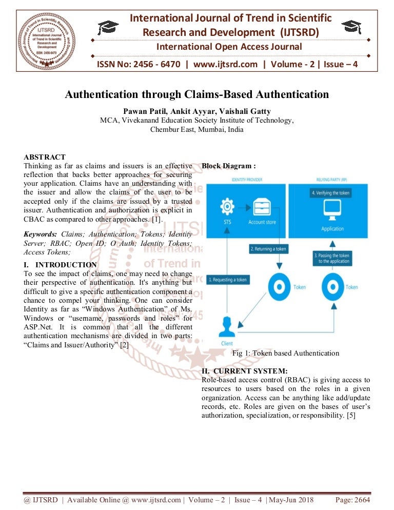 Authentication through Claims-Based Authentication