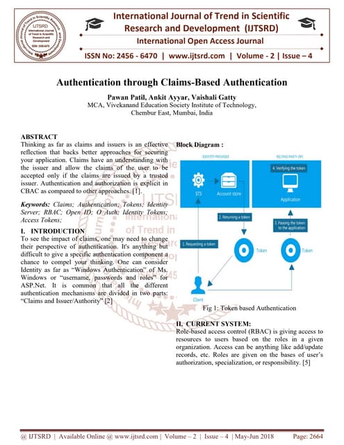 Authentication through Claims-Based Authentication | PDF Authentication through Claims-Based Authentication | PDF