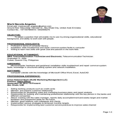 Mark A. CV Update 30Mar2016 | DOCX