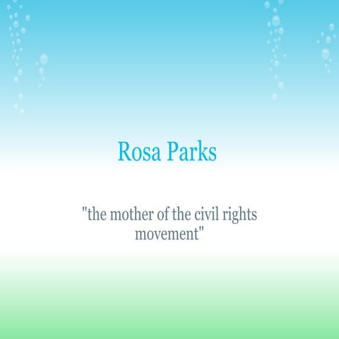 rosa parks | PPT