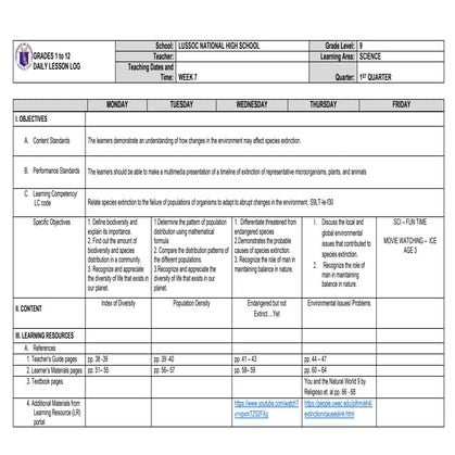 5TH WEEK.docx dll science grade 9 quarter 3 | DOCX