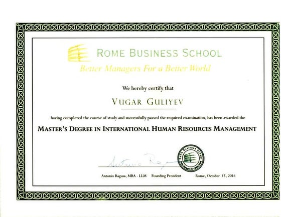 Vugar Guliyev -KPI Practitioner | PDF